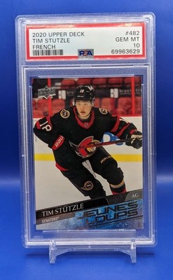 PSA 10 Tim Stutzle 2020 Upper Deck Series 2 Young Guns Jeunes Loups | eBay