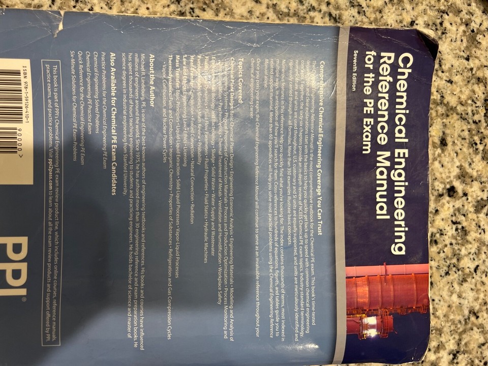 Chemical Engineering Reference Manual, 7th Ed - Paperback - | eBay