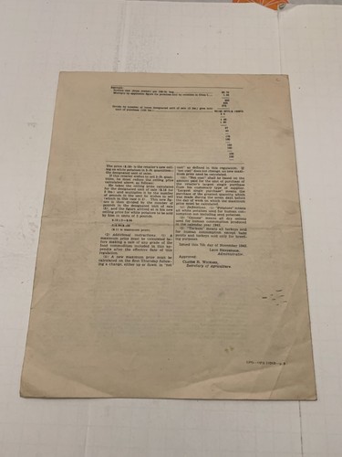 WWII 1940's Office Of Price Administration OPA Retailer Ration ...