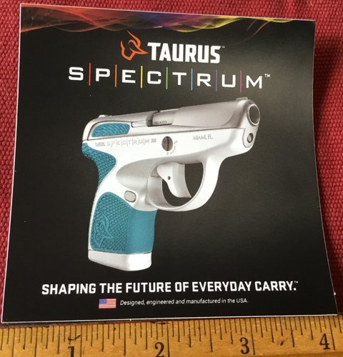 Taurus Spectrum "Shaping The Future Of Everyday Carry" Decal Sticker | eBay
