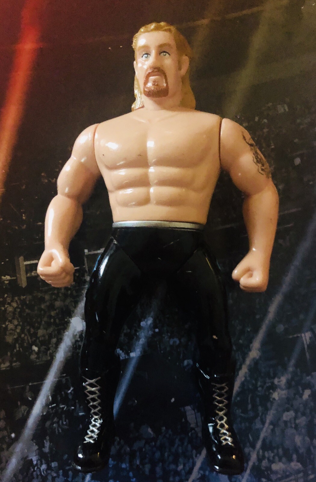 WWE DIAMOND DALLAS PAGE DDP ACTION FIGURE OSFTM WCW NITRO WRESTLING TOY ...