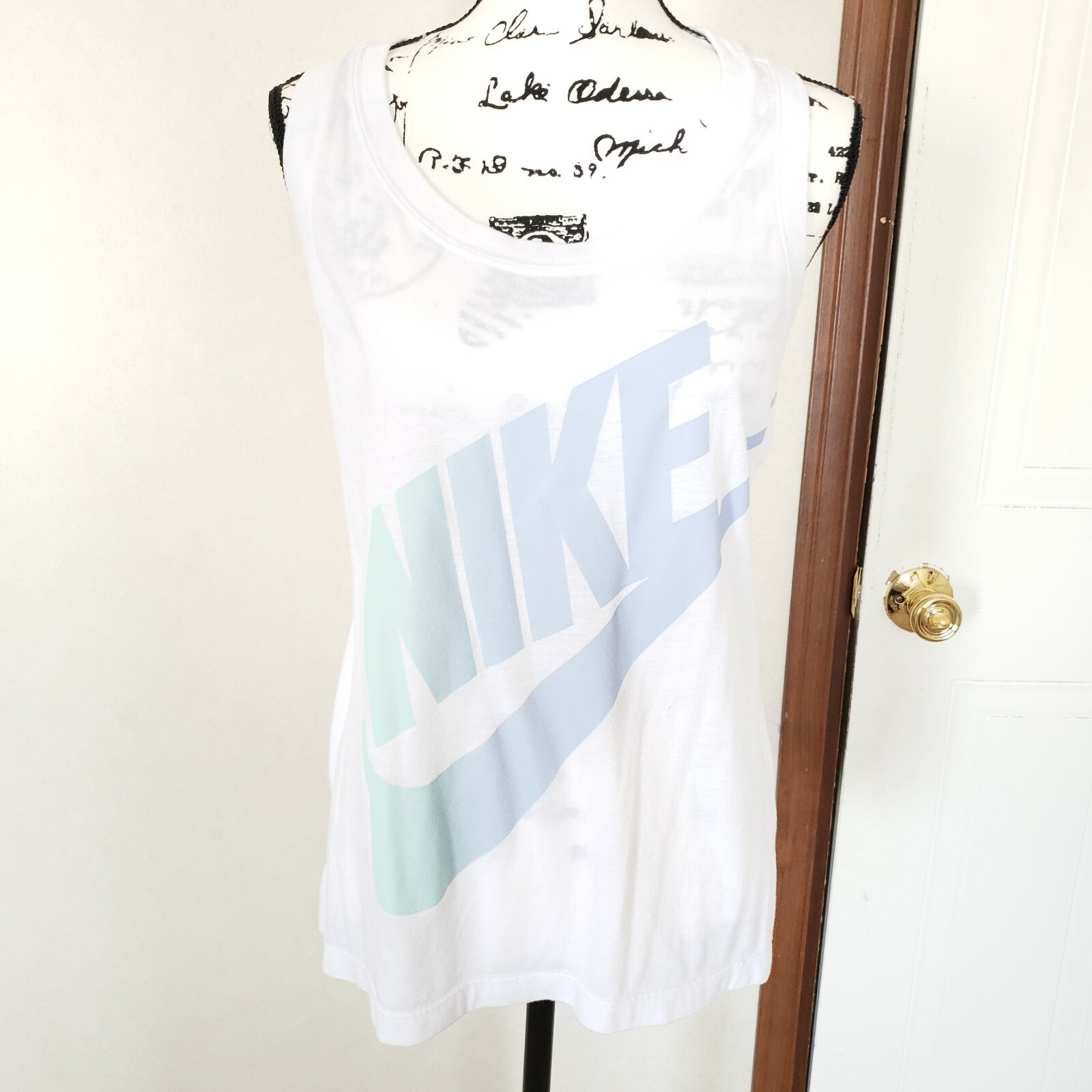 Nike Graphic Ombre Razorback Tank Large - Gem