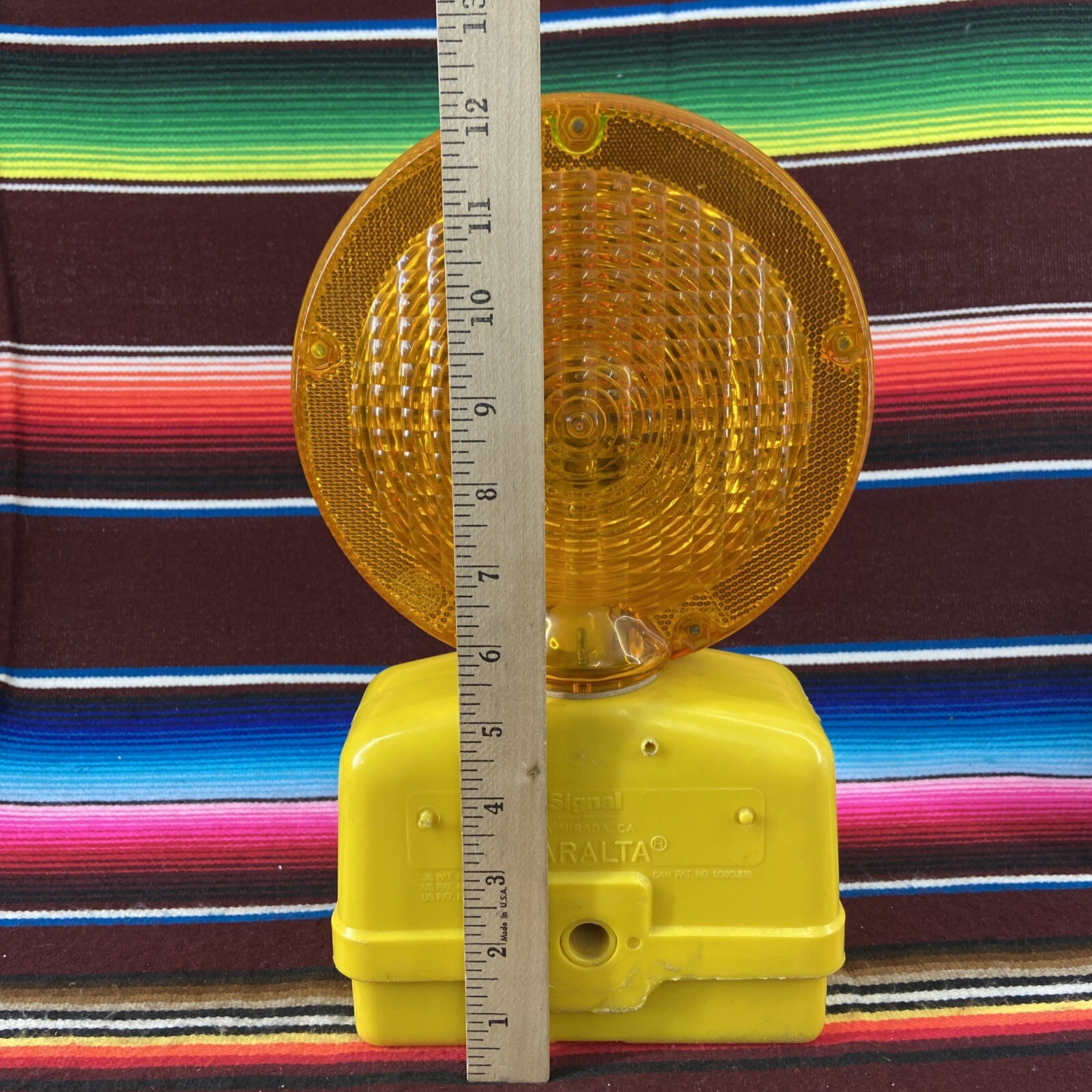 Amber Barricade Construction Traffic Warning Flasher Light Signal ...