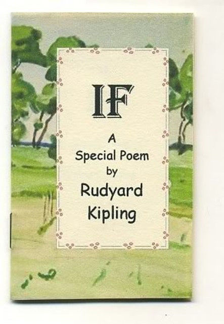 MINIATURE BOOK : Rudyard Kipling IF a Special Poem ** Ideal gift for a ...