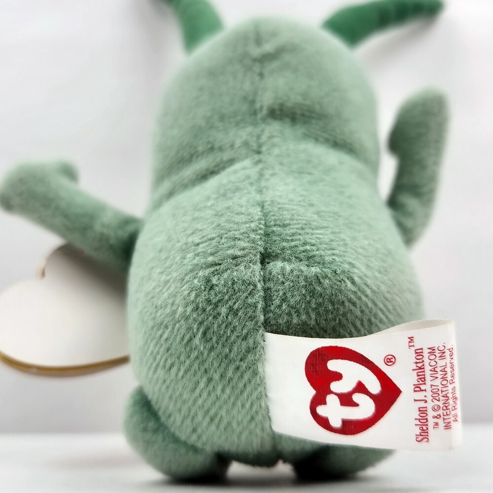 2012 Ty Beanie Baby Sheldon J. Plankton Spongebob Squarepants for sale ...