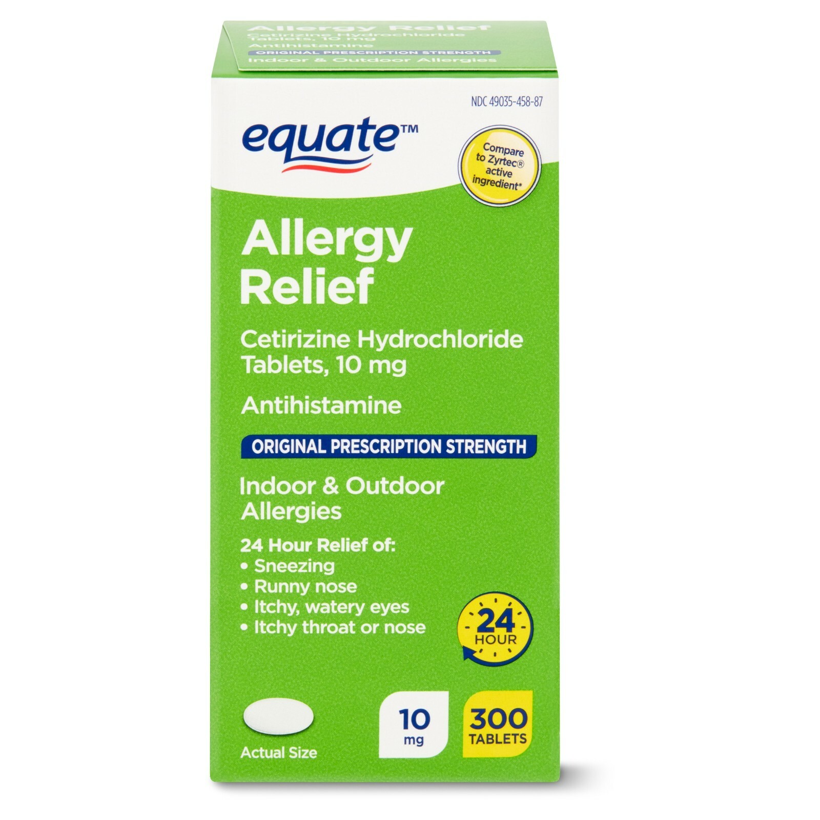 Equate Cetirizine Allergy Relief Tablets, 10 mg, 300 Count..+ | eBay