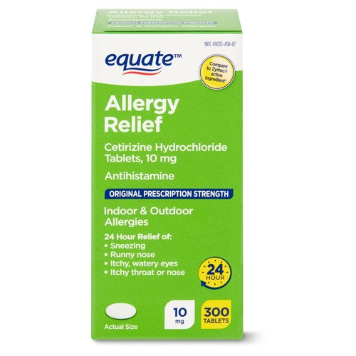 Equate Cetirizine Allergy Relief Tablets, 10 mg, 300 Count..+ | eBay