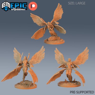 Epic Miniatures - Female Angel Dungeons and Dragons DnD Miniature | eBay