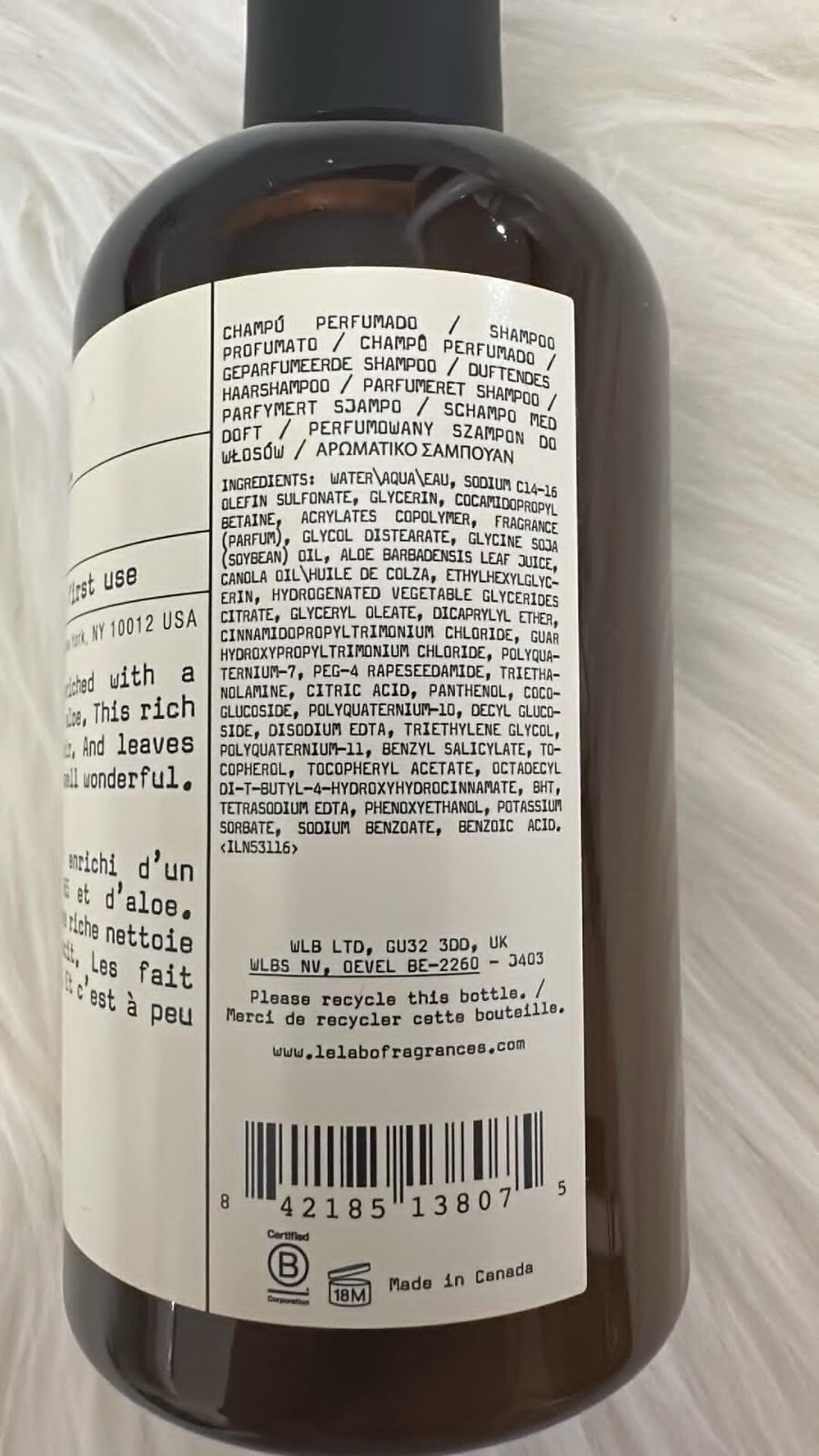 LE LABO ANOTHER 13 237ml 8 fl PERFUMING SHAMPOO | eBay