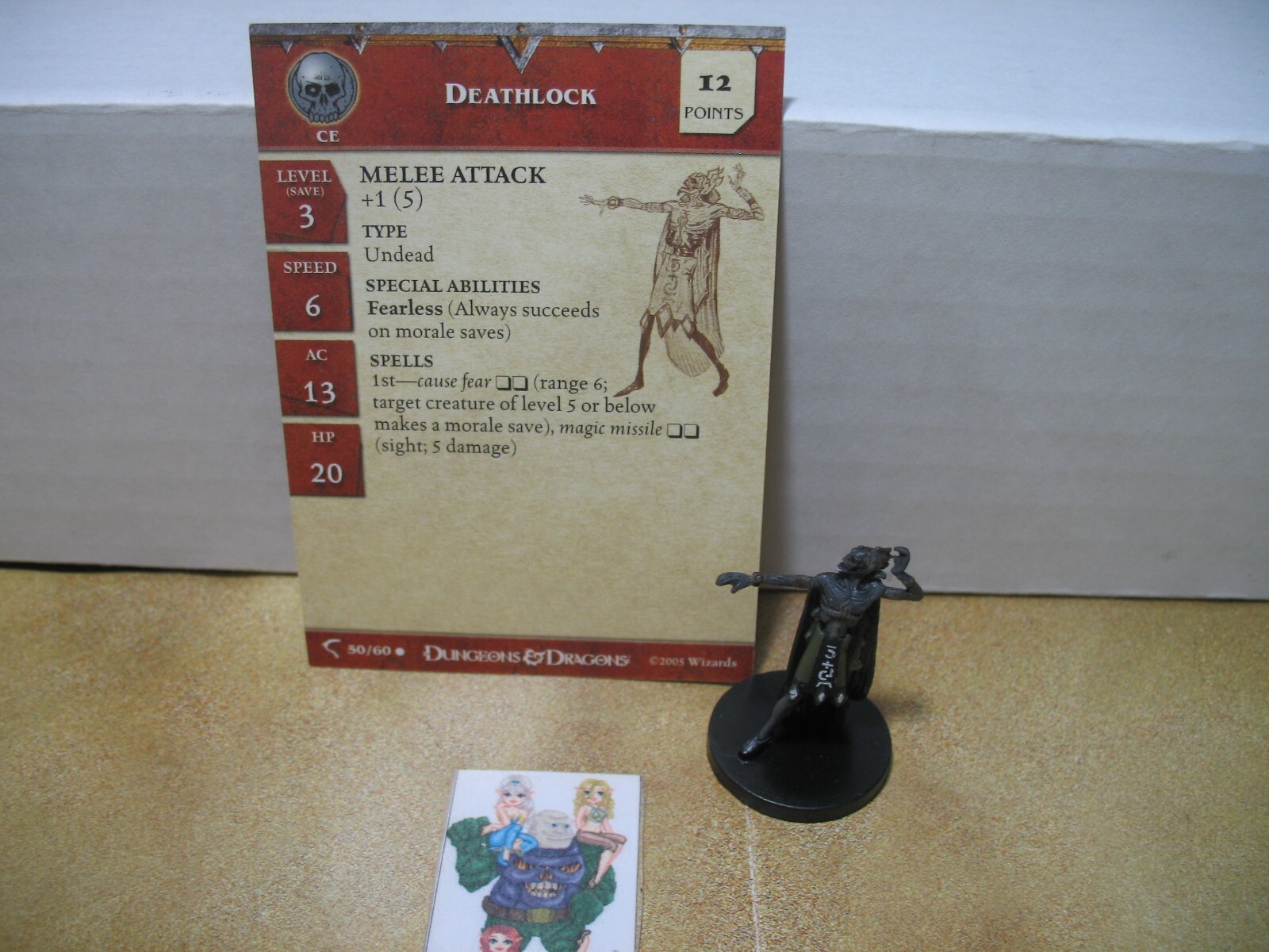 =Dungeons and Dragons D&D DEATHKNELL Deathlock 50/60 with card= | eBay