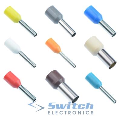 Cord End Cable Terminals Insulated Bootlace Ferrules - 0.25mm² - 35mm² ...