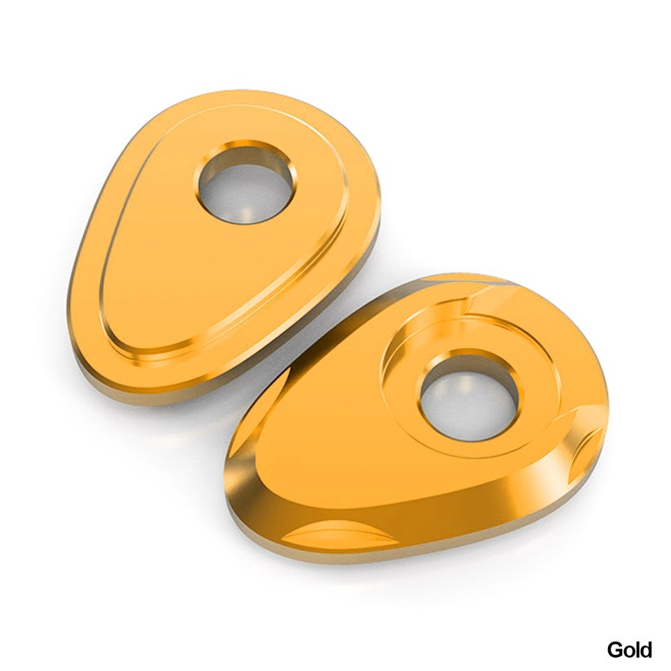 2Pcs Aluminum Alloy Motorcycle Turn Signal Light Adapter Spacer Anodic ...