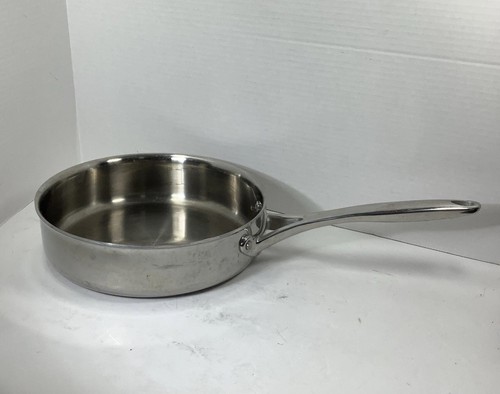 Pampered Chef Stainless Steel Fry Frying Pan Cookware 10” Saute 10 ...