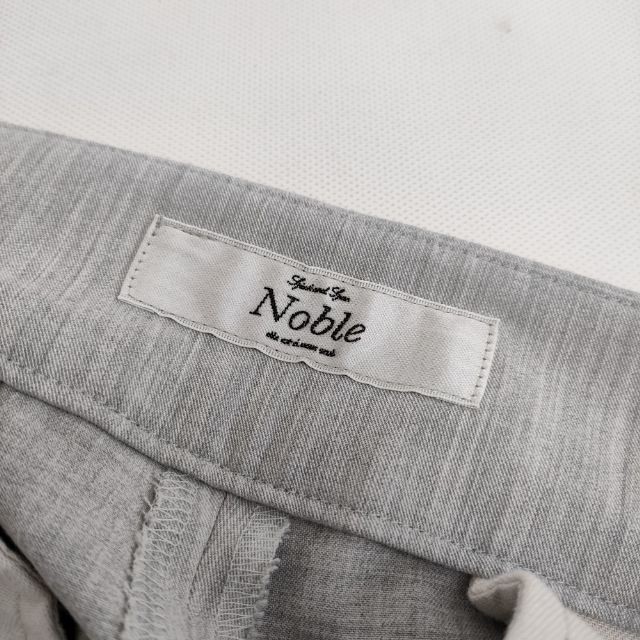 Spick and Span Noble Polyester rayon pants with side slits Pants gray 5 ...