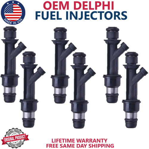 GENUINE DELPHI x6 Fuel Injector For 1998, 1999, 2000 Isuzu Trooper 3.5L ...