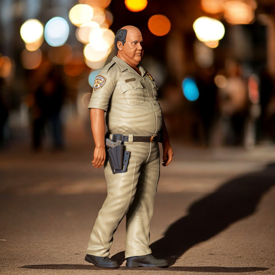 Sheriff Figure Resin 3d printed, Unpainted, Model RR Diorama cop LEO ...