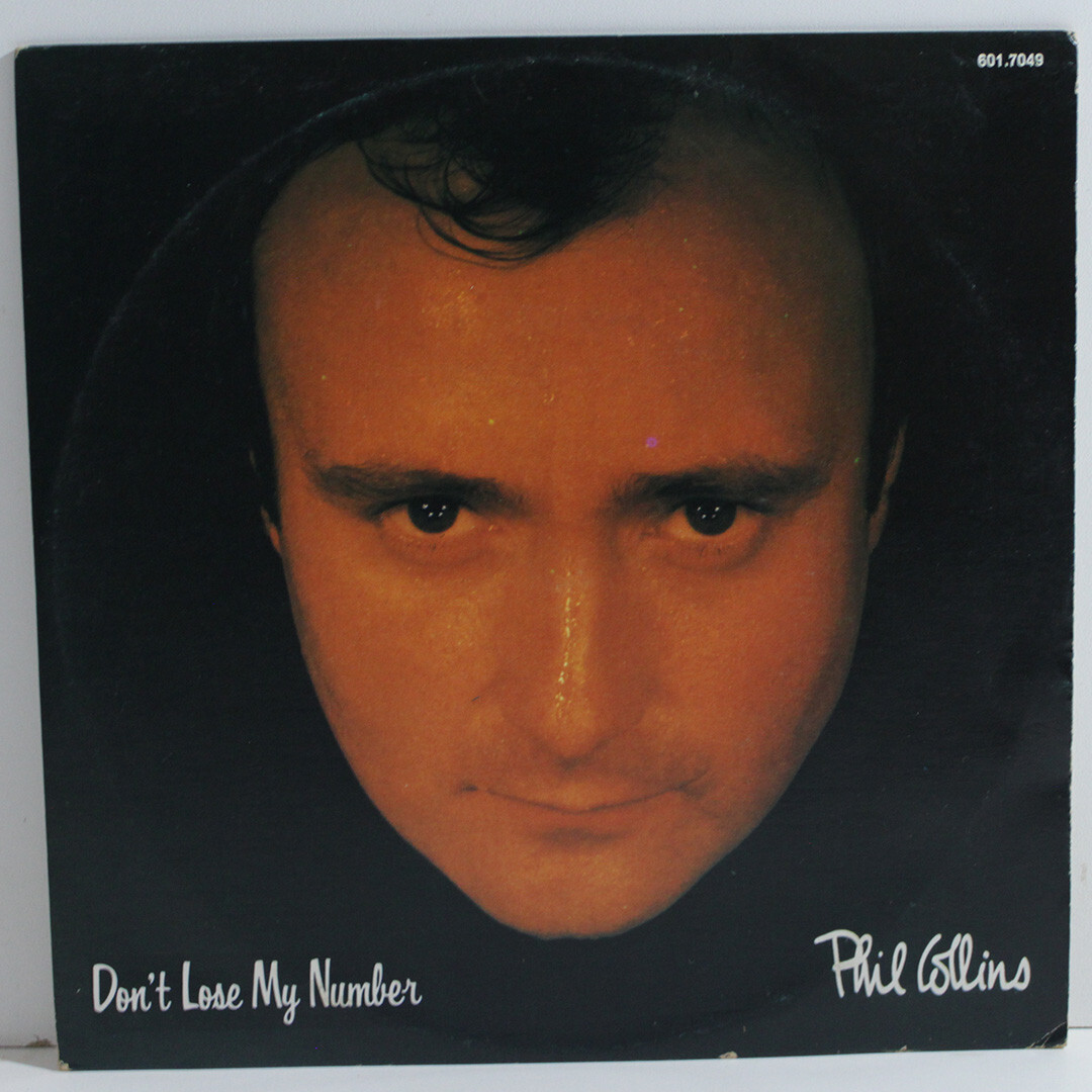 PHIL COLLINS ‎DON'T LOSE MY NUMBER BRAZIL 1985 FIRST PRESS PROMO 7" WEA ...