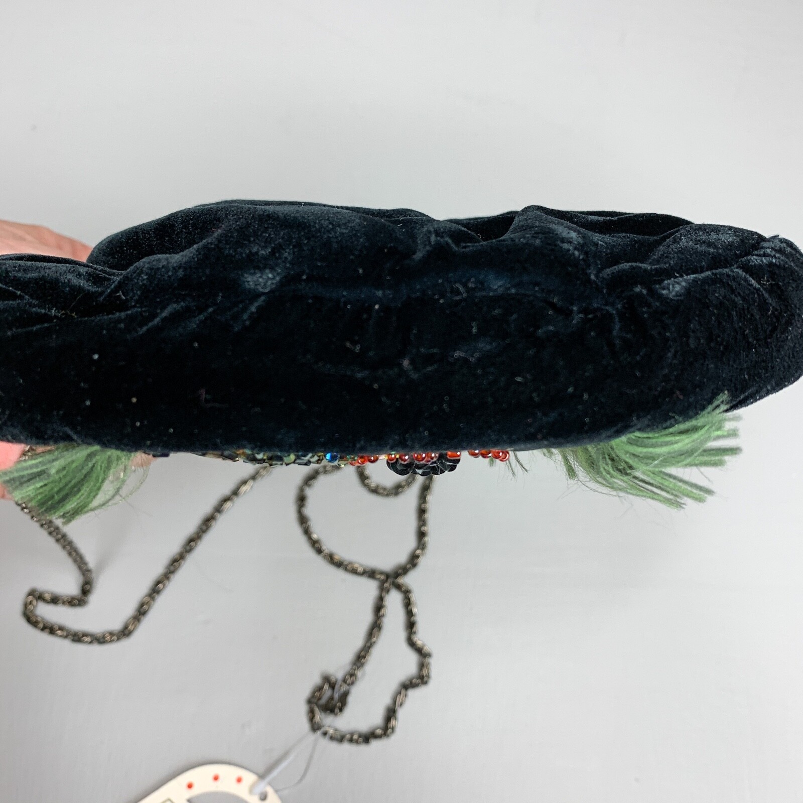 NWT Mary Francis Velvet & Beaded Clam Shell Clutch or Cross Body | eBay