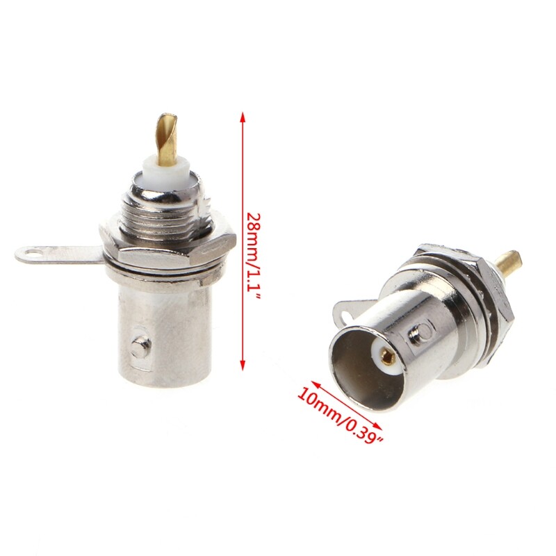 20 Pcs BNC Female Connectors Panel Chassis Mount Monitor Accessories | eBay