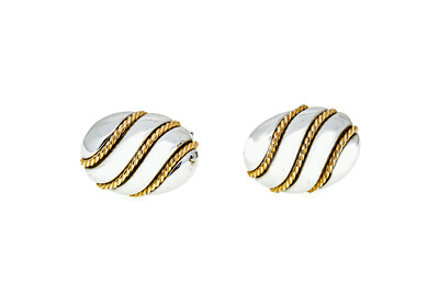 Dolan & Bullock Rope Oval 925 Sterling Silver & 14K 585 Yellow Gold ...