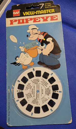 Rare Color BB 527-1 F Popeye A History of Fishing view-master 1 Reel ...