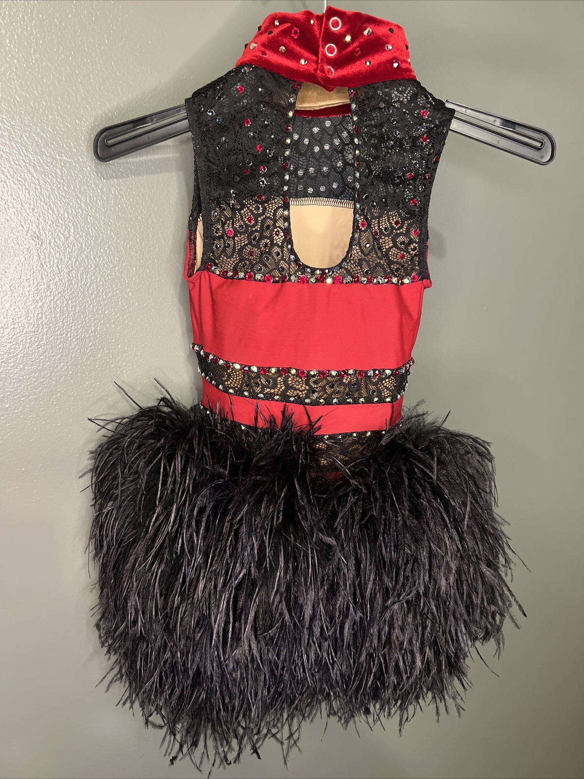 Custom Dance Vampire Red Costume Size: Medium (2 of 2) - Gem
