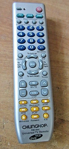 CHUNGHOP UNIVERSAL TV REMOTE RM-88E TV VCD DVD REMOTE | eBay