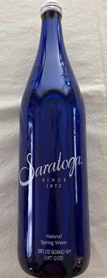 Saratoga Natural Spring Water Blue Bottle, 28 oz, Unopened | eBay Australia