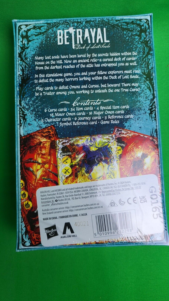 Betrayal Deck of Lost Souls Card Game, Tarot-Inspired Secret Roles Game ...