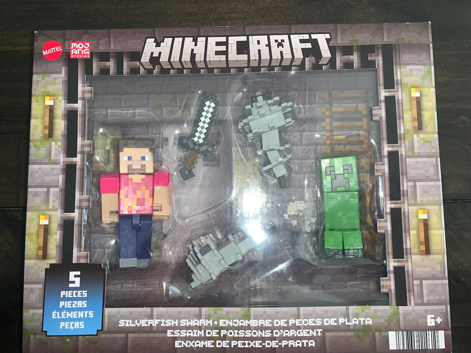 Minecraft Silverfish Swarm 5 Piece Figure Set NEW | eBay