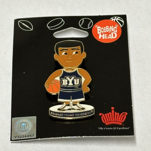 Brigham Young BYU Cougars pin Basketball Bobblehead BYU | eBay