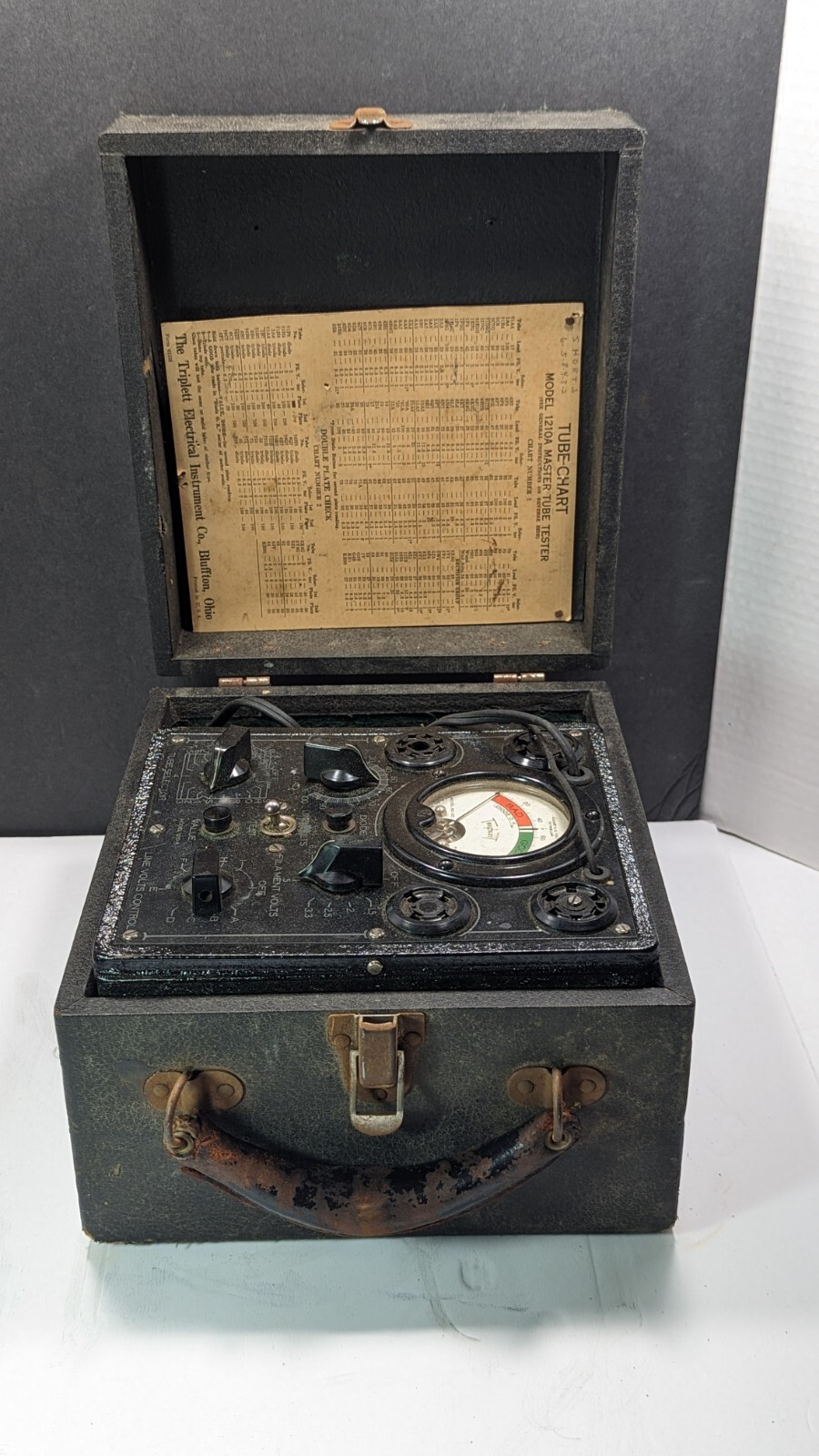 Triplett Tube Tester Model 1210 A Powers on Vintage Ham Radio Tubes | eBay