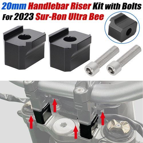 For 2023 Surron Ultra Bee Bar Risers 20mm Sur Ron Handlebar Riser Kit ...