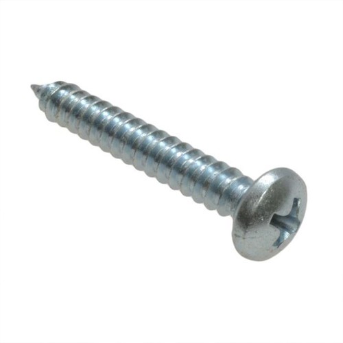 Qty 500 Pan Self Tapping 10g (4.8mm) x 2" 50mm Zinc Plated Screw ...