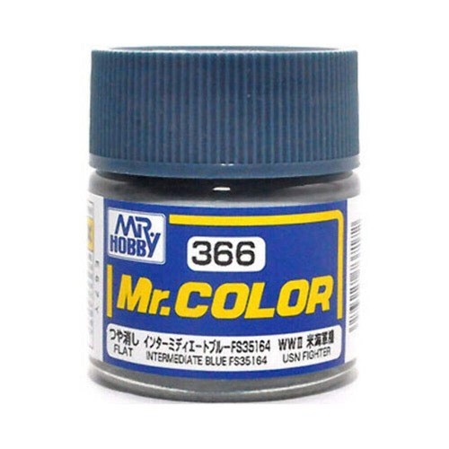 Mr Hobby (Gunze) C366 Mr Color Intermediate Blue FS35164 Lacquer Paint ...
