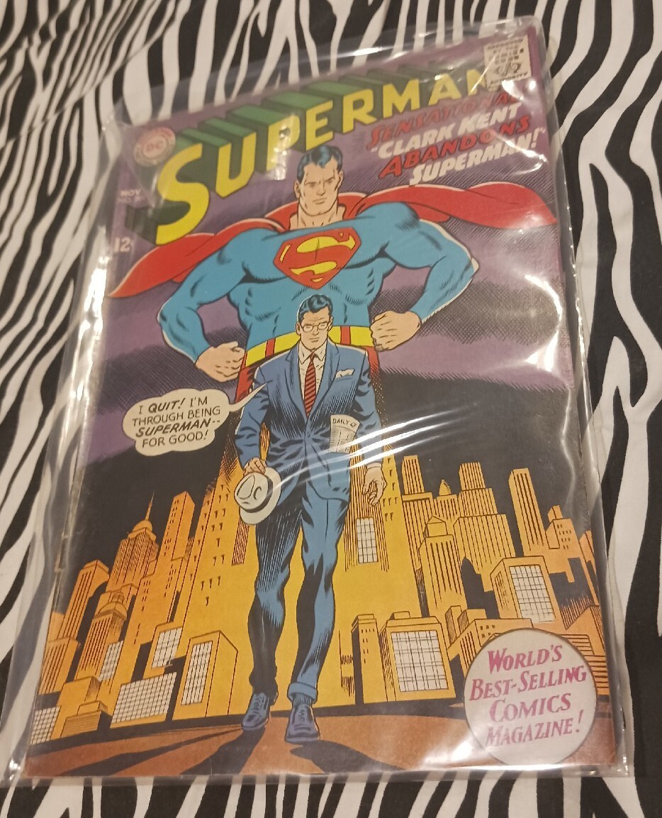 Superman #201 1967 DC Comics Clark Kent Abandons Superman | eBay