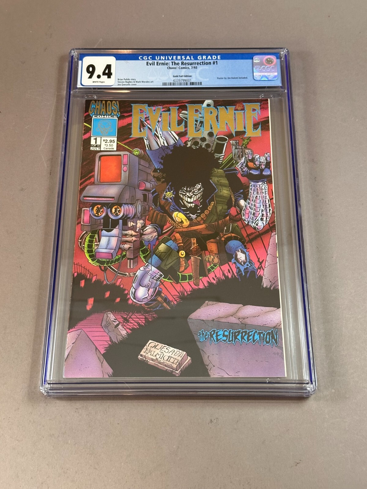Evil Ernie: The Resurrection # 1 Gold Foil Ed. comic CGC graded 9.4 ...