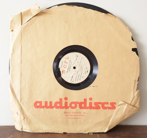 ACETATE LOT SET x3 16" 2x Radio Transcription 1 BLANK Record Disc WCFL ...