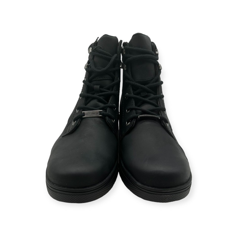 Harley Davidson Watkins Lace Motorcycle Boots Black D93758 Men's Size ...