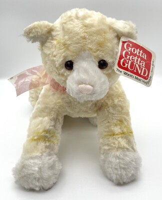 NWT GUND “Tabby the Cat” Kitten w/ Bow Plush Toy 43101 | eBay