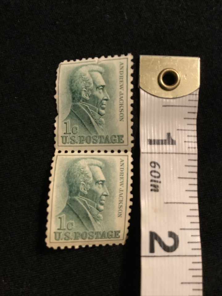 US 1963 1c Andrew Jackson Stamp 1 Cent US Postage Unused Uncirculated ...