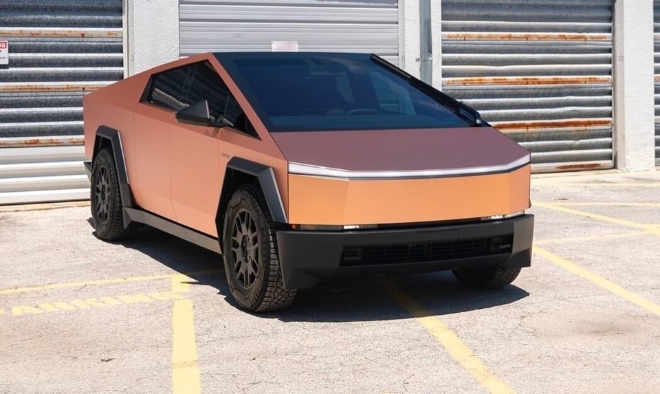 Tesla Cybertruck DIY Full PET Vinyl Wrap Color Change Satin Metallic ...