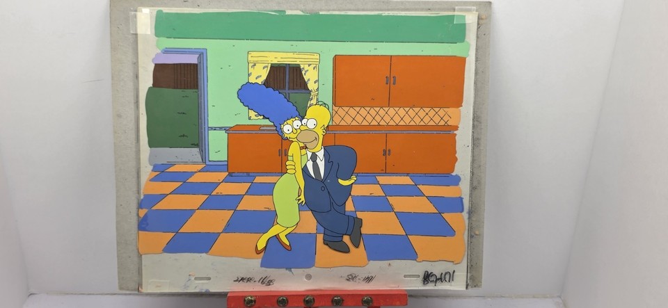 Simpsons Animtion Cell. Simpsons At RUGRATS HOME. KLASKY CSUPO | eBay