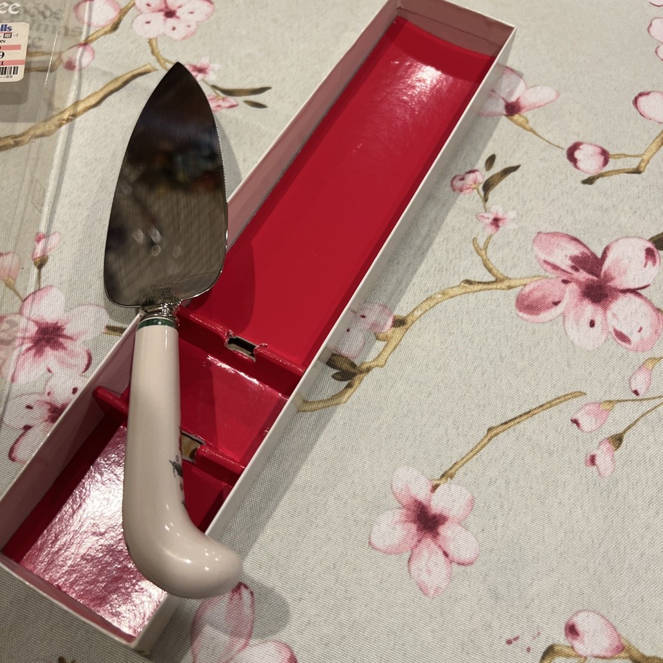 SPODE CHRISTMAS TREE Cake Slicer Pie Server Stainless Steel ~ England ...