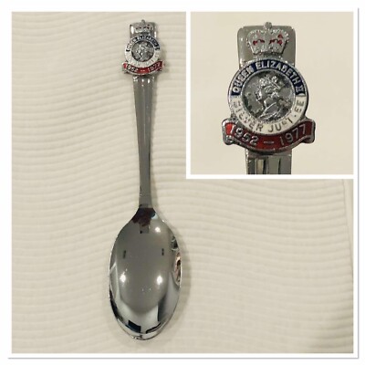 Souvenir Spoon - The Queen’s Silver Jubilee | eBay Australia