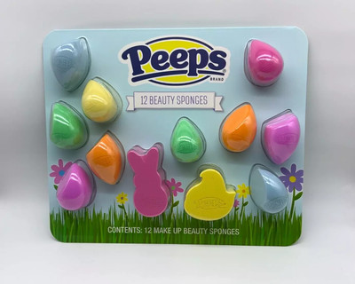 Peeps Beauty Blender Makeup Sponge Dry Buildable Full Coverage - 12 ...