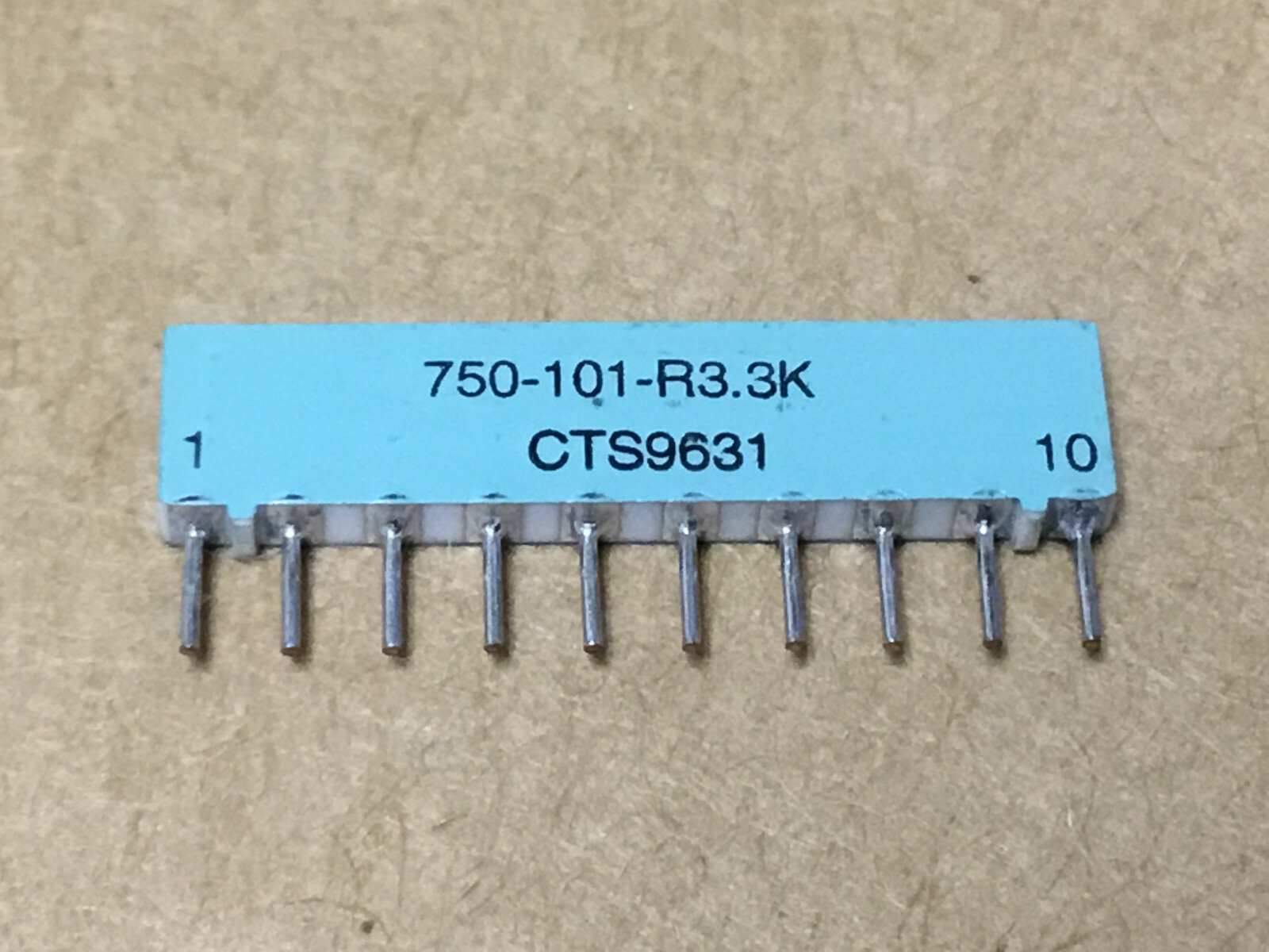 (3 PC) CTS 750-101-R3.3K Resistor Network, Ceramic, 3.3K Ohm, 100V, 2± ...