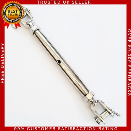 M8 Fasteners Stainless Steel 316 Turnbuckle Rigging Screw Turnbuckles 5055610020813 | eBay UK