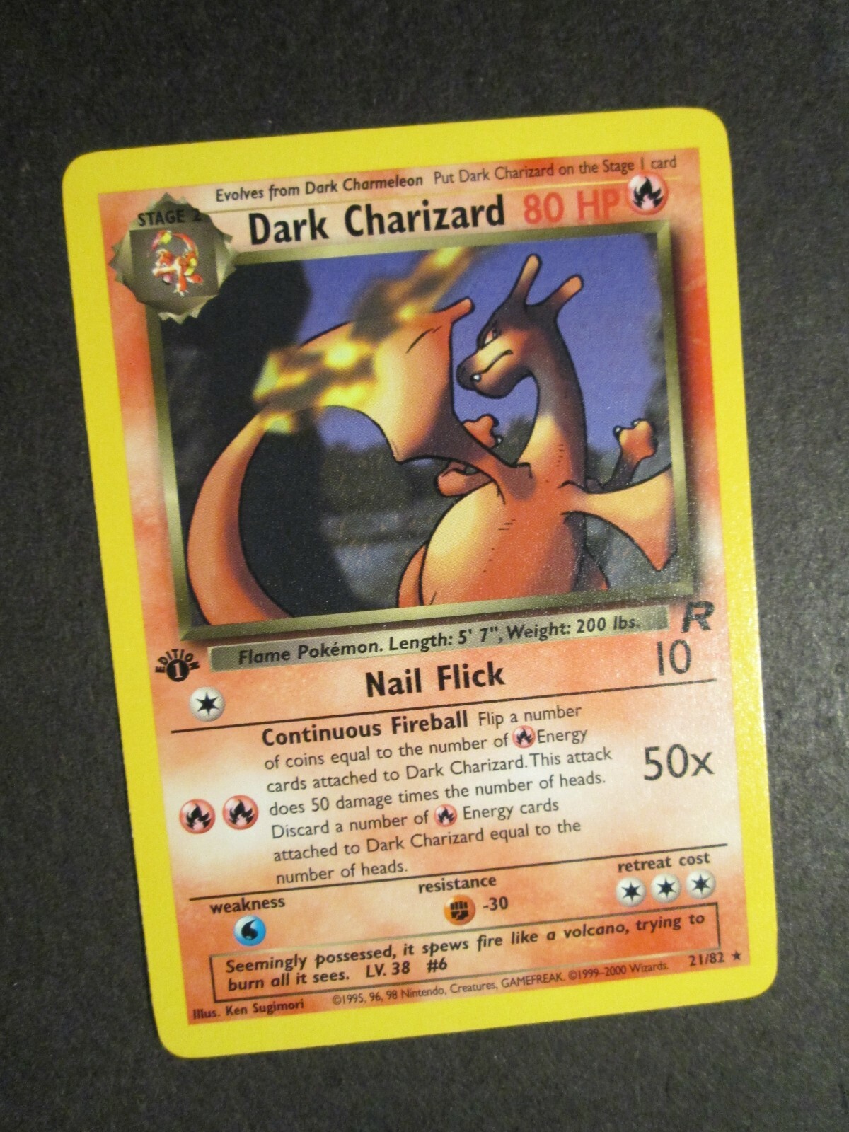 Dark Charizard Pokemon Card