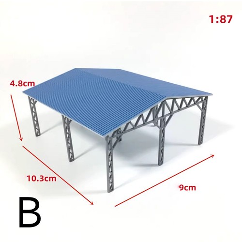 1/87 1/64 HO S Scale Buildings Train Railway Modern Model Locomotive ...